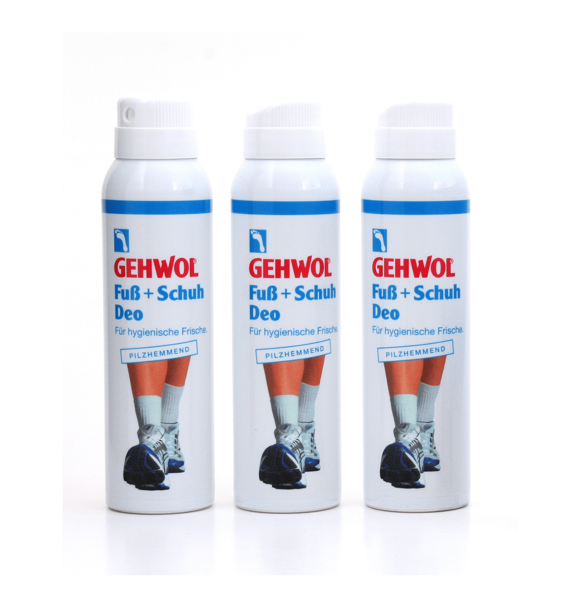 GEHWOL - Fuß + Schuh Deo 3 x 150 ml im Set + 3 Geschenke | HEDO Beauty